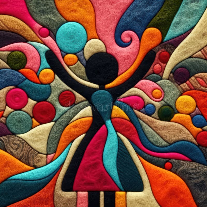 Felt Art Patchwork, International Women S Day Concept Stock ...