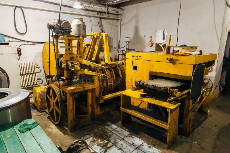 Felt Boot Production Line Machine Tools Stock Image - Image of hardware ...