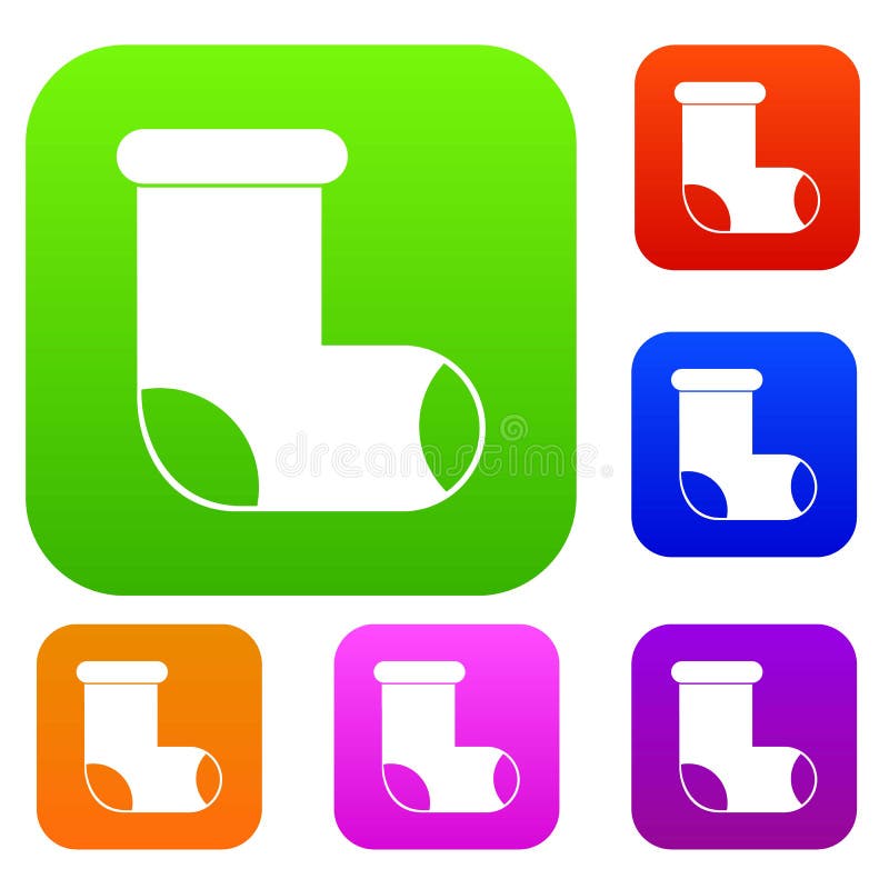 Felt boot set collection stock vector. Illustration of blue - 98591779