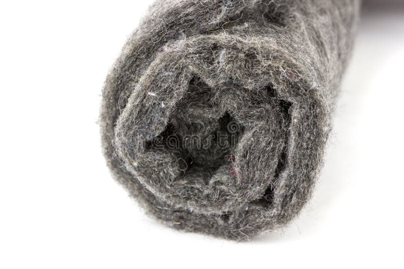 Felt Close-up on a White Background. Stock Image - Image of grey ...