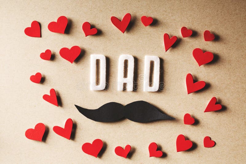 Felt Dad Text Small Red Hearts Stock Photos - Free & Royalty-Free Stock ...