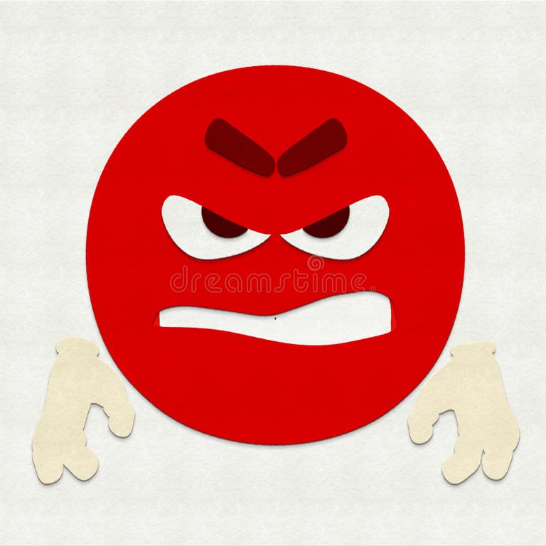 Felt Emoticon Rage stock image. Image of contempt, rage - 50362021