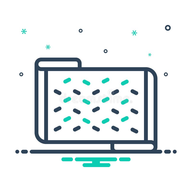 Mix Icon for Felt, Velvet and Cloth Stock Vector - Illustration of logo ...