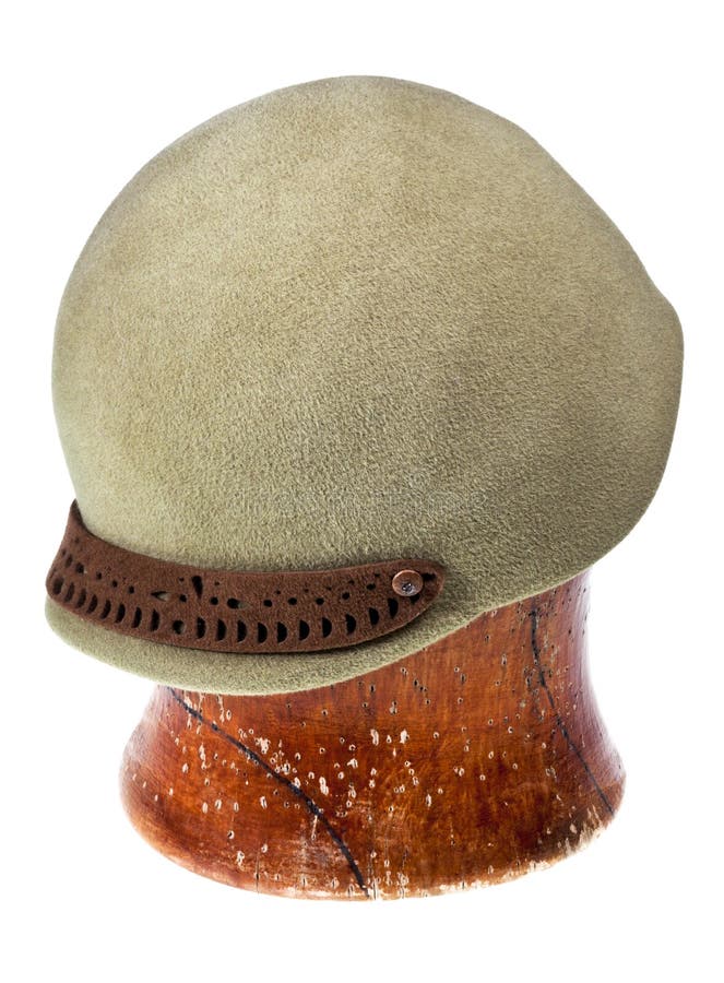 Felt light green soft cap stock photo. Image of style - 30659106