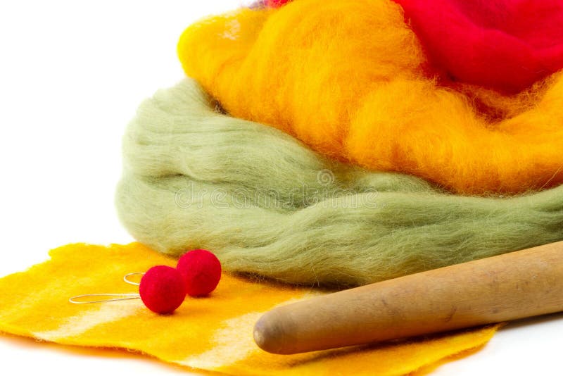 Felt making stock image. Image of handicraft, sheep, wool - 26135173