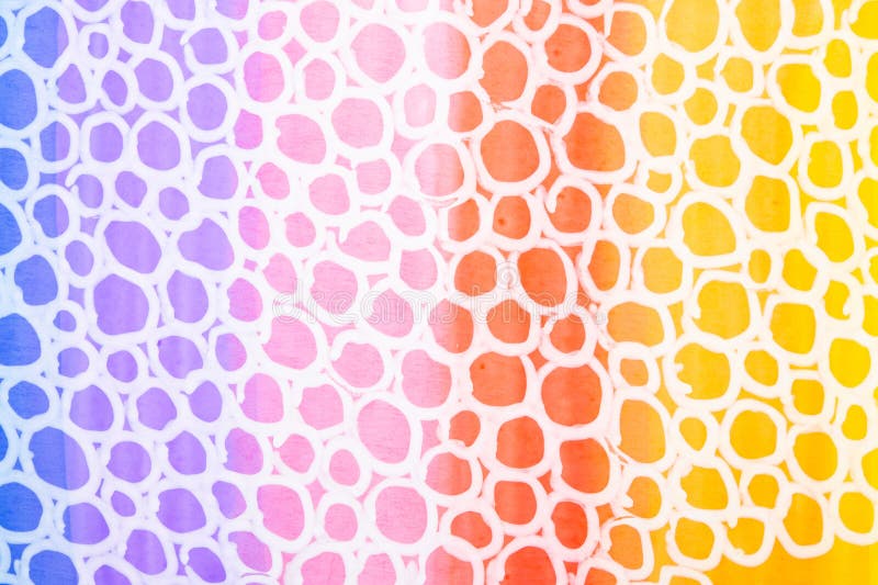 Felt Pen Lines and Colours on a White Background with Bubble Circles ...