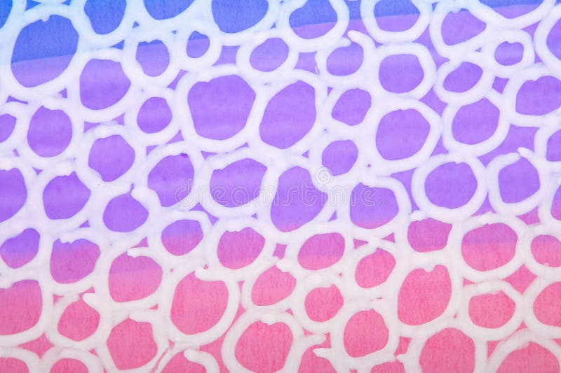 Felt Pen Lines and Colours on a White Background with Bubble Circles ...