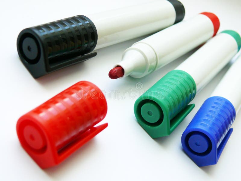 Felt-tip pens (markers) stock photo. Image of open, pens - 6017836