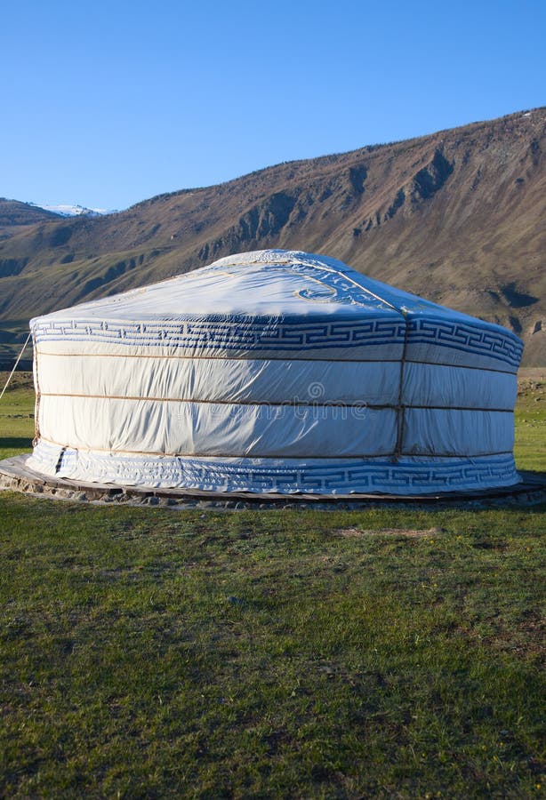 Felt Yurt stock photo. Image of mongolian, arid, summer - 15096904