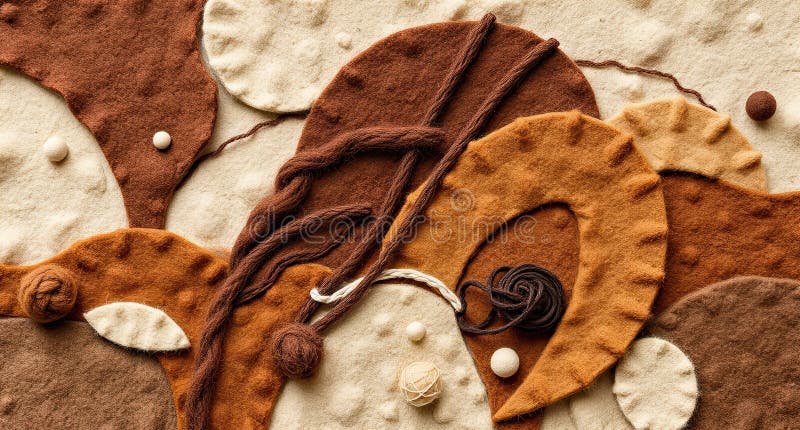 Felted Wool Colorful Background. Tactile Texture Stock Image - Image of ...