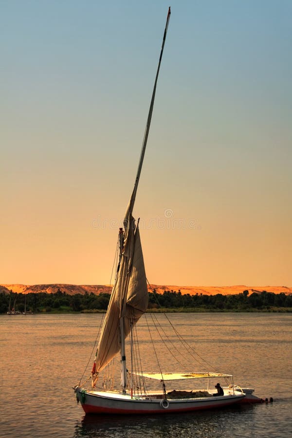 Felucca boat stock image. Image of holidays, palms, landscape - 16303889