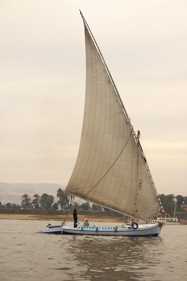 Felucca on Nile River editorial photo. Image of boating - 4131711