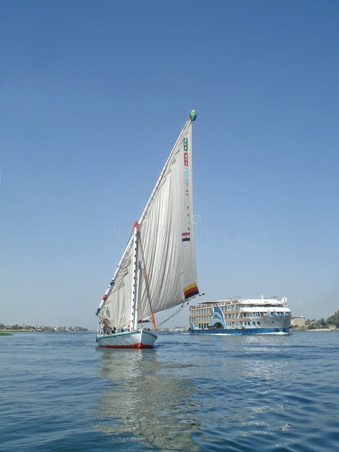 Felucca stock image. Image of boat, lateen, river, egypt - 43180199