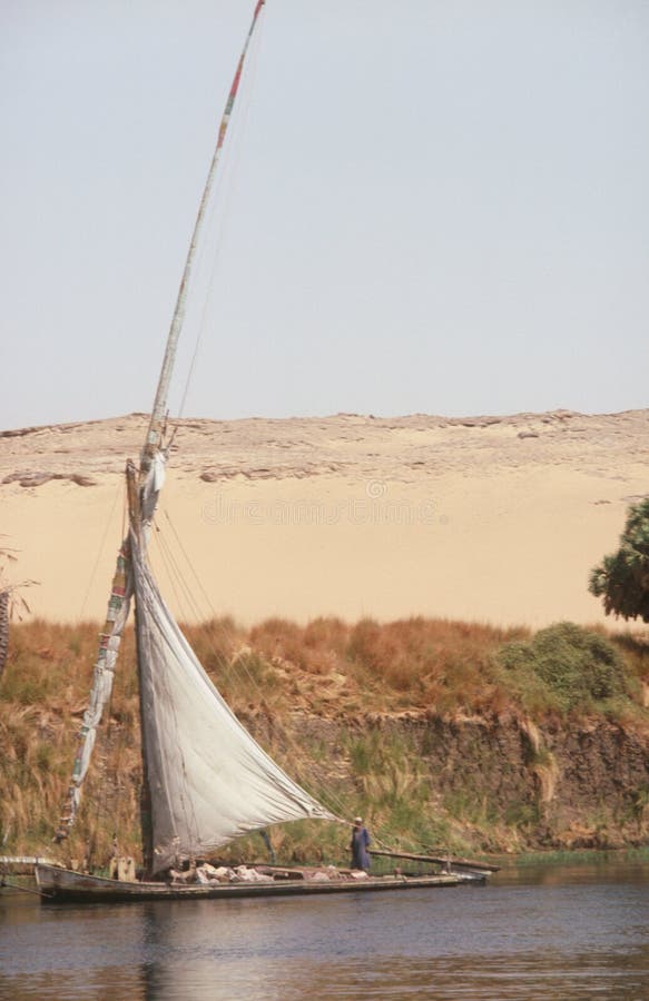 Felucca sul fiume di Nilo immagine stock. Immagine di nilo - 6231597