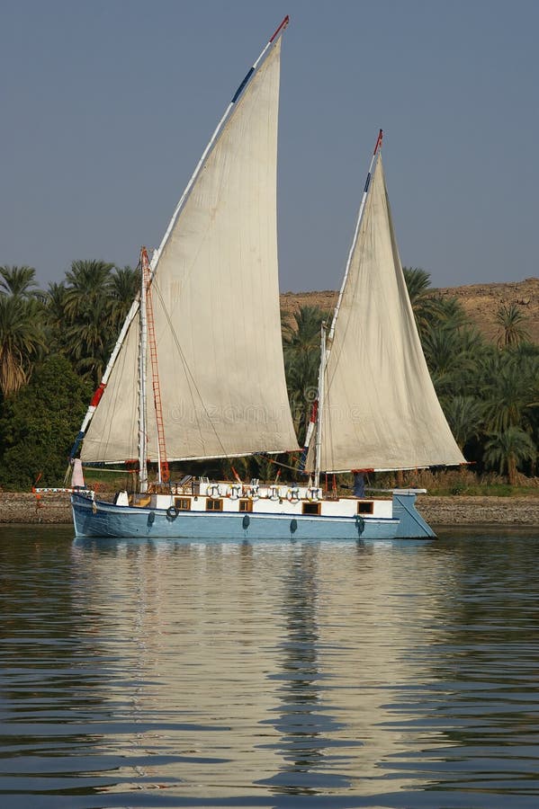 Felucca sul Nilo immagine stock. Immagine di sailboat - 12327259