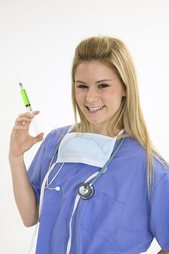 Evil Doctor Holding Syringe Injection Stock Photos - Free & Royalty ...