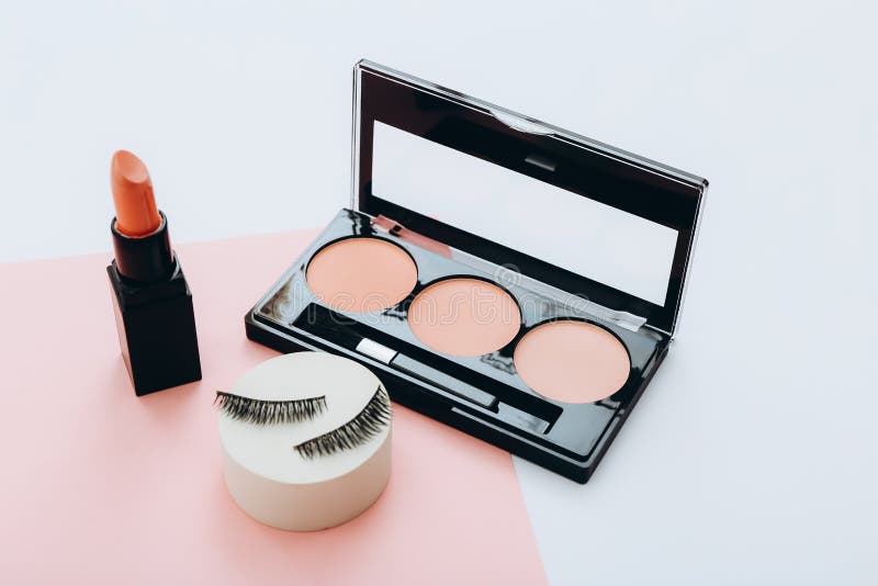 Female Accessories for Make Up. Beauty Concept Stock Image - Image of ...