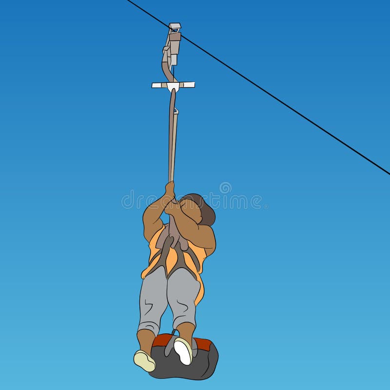 People Zip Line Stock Illustrations – 146 People Zip Line Stock ...