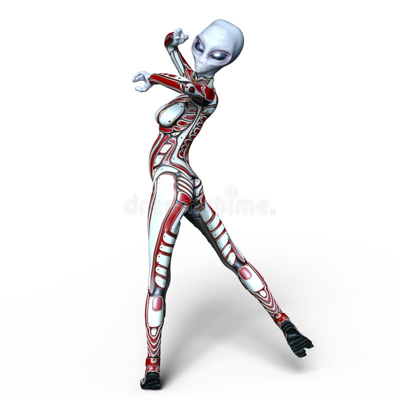 Female alien stock illustration. Illustration of woman - 73350922
