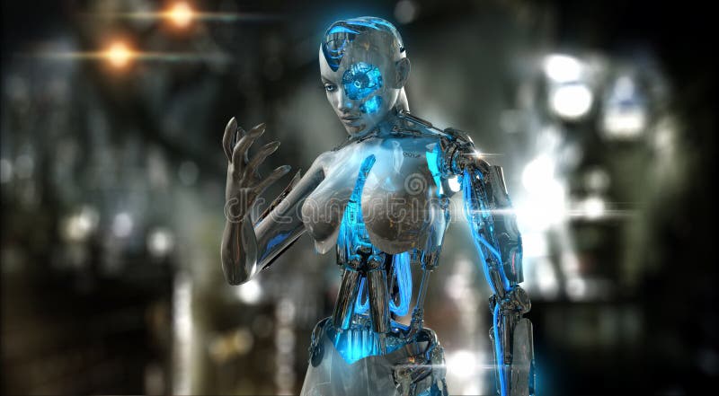 Android character stock illustration. Illustration of tech - 29696133