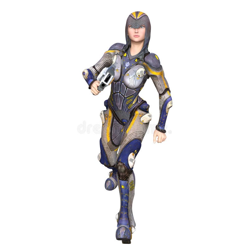 Female android stock illustration. Illustration of game - 56587643