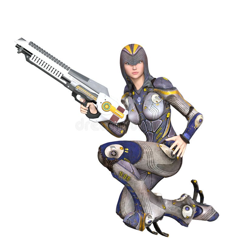 Female android stock illustration. Illustration of game - 56587643