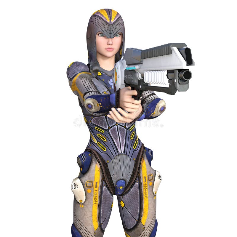 Female android stock illustration. Illustration of game - 56587643