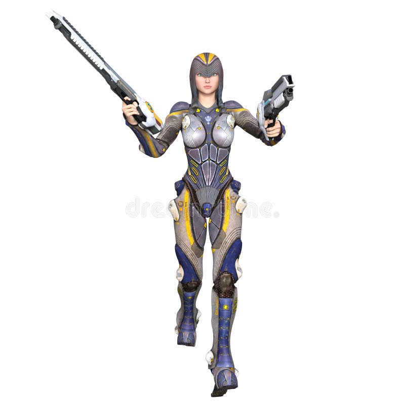 Female android stock illustration. Illustration of game - 56587643