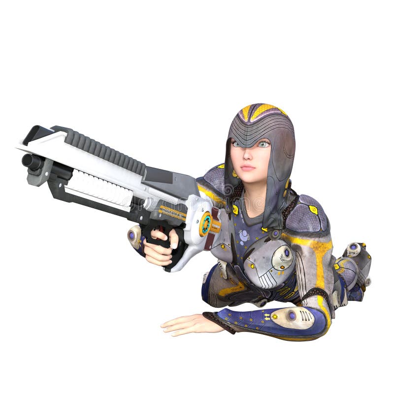 Female android stock illustration. Illustration of background - 54339109