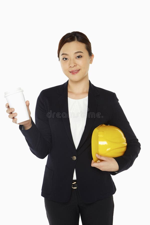 Female Architect Having a Drink Stock Photo - Image of isolated, 2529: ...