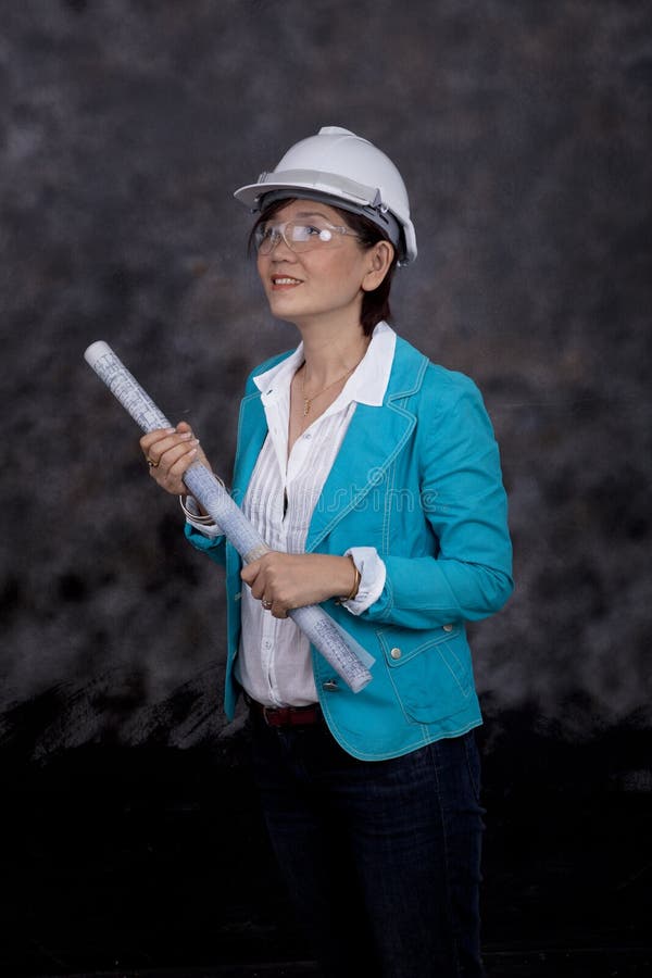 Female architect stock photo. Image of industry, face - 32434928