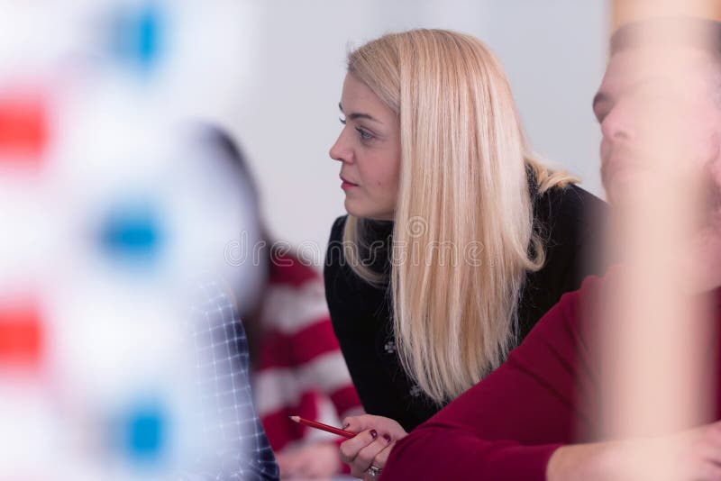 Female Architecture Teacher at Work. Female Professor Explain ...