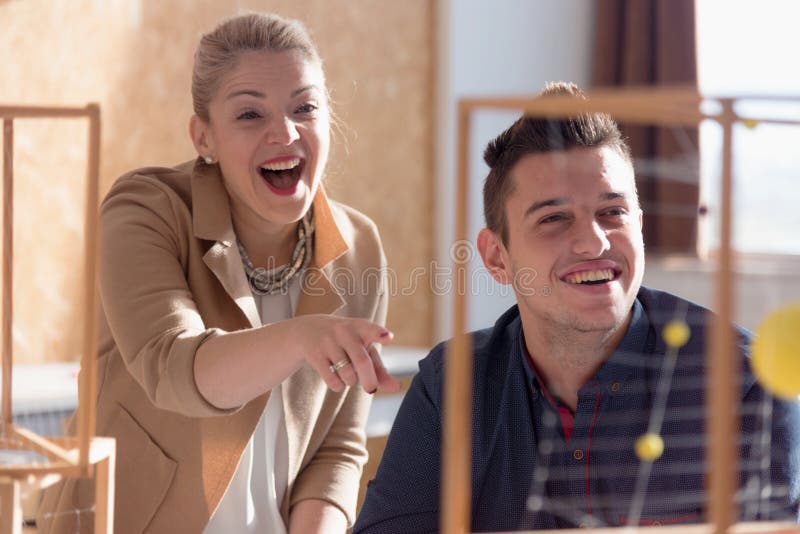 Female Architecture Teacher at Work. Female Professor Explain ...