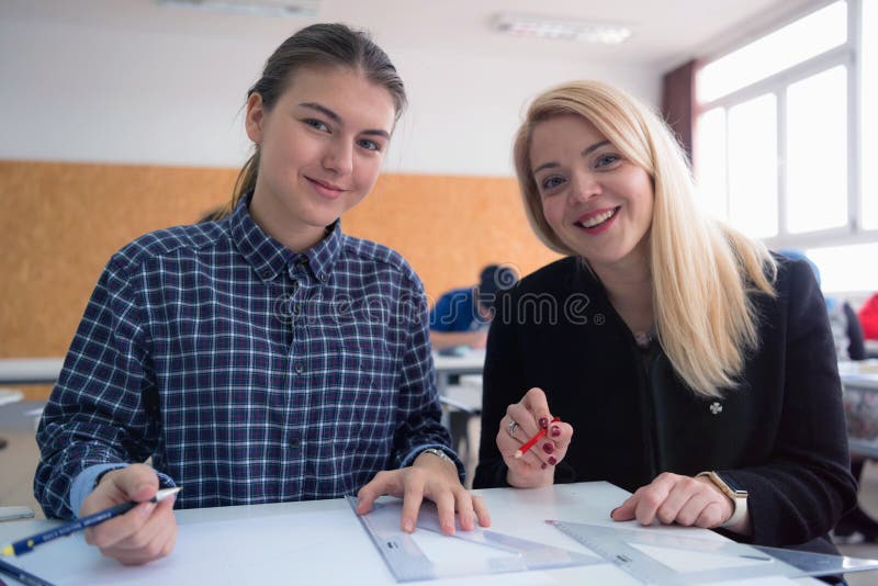 Female Architecture Teacher at Work. Female Professor Explain ...