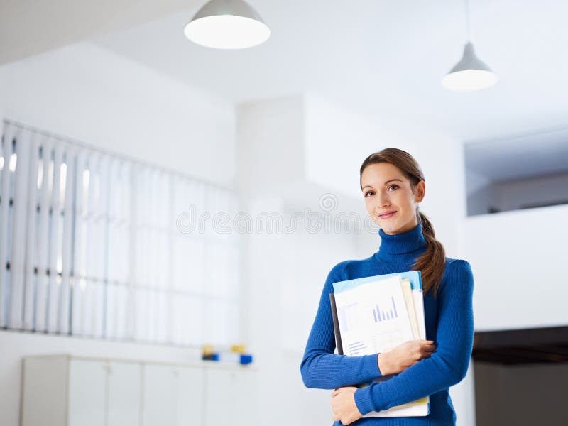 Female assistant stock image. Image of casual, assistant - 12099443
