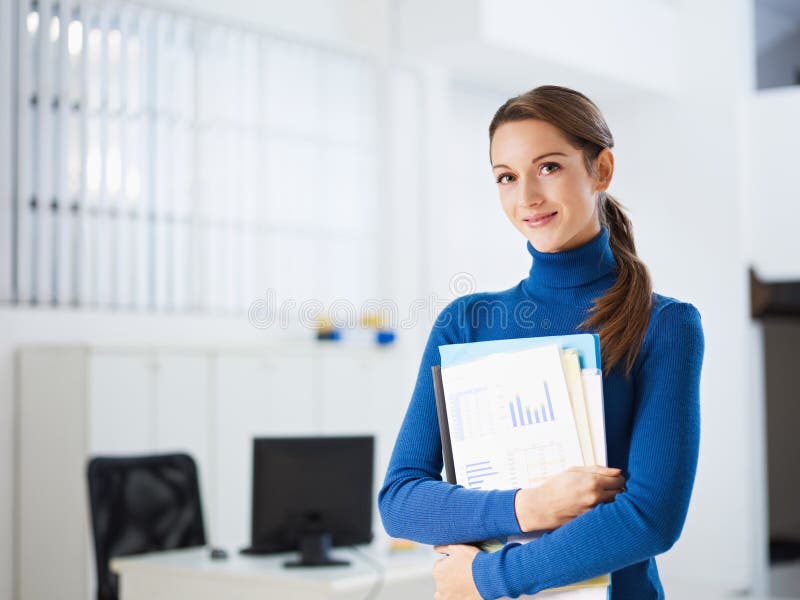 Female assistant stock photo. Image of attractive, european - 12212894