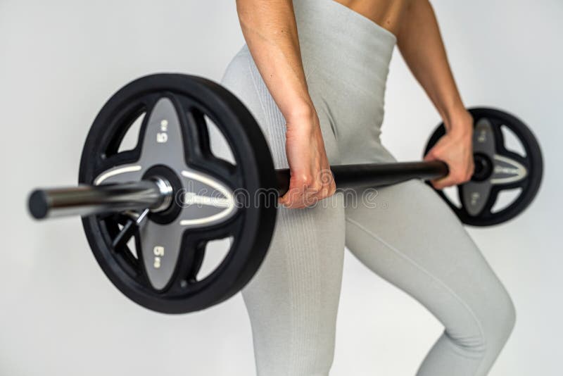 Female Athlete Doing Functional Training Exercise in Gym Isolated on ...