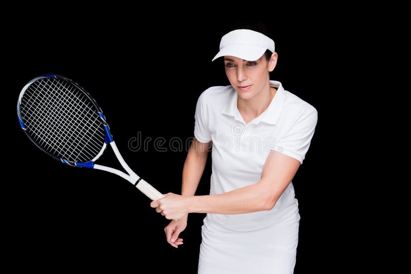 Female Athlete Playing Tennis Stock Photo - Image of body, achievement ...
