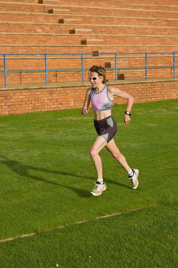 Female athlete running. stock image. Image of health, girl - 7593481