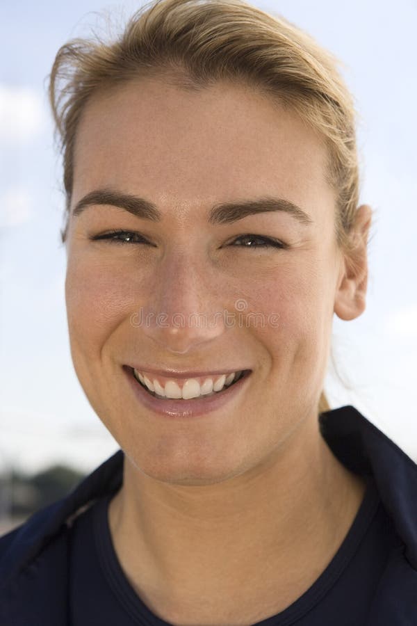 Female Athlete Smiling stock image. Image of fitness - 29655031