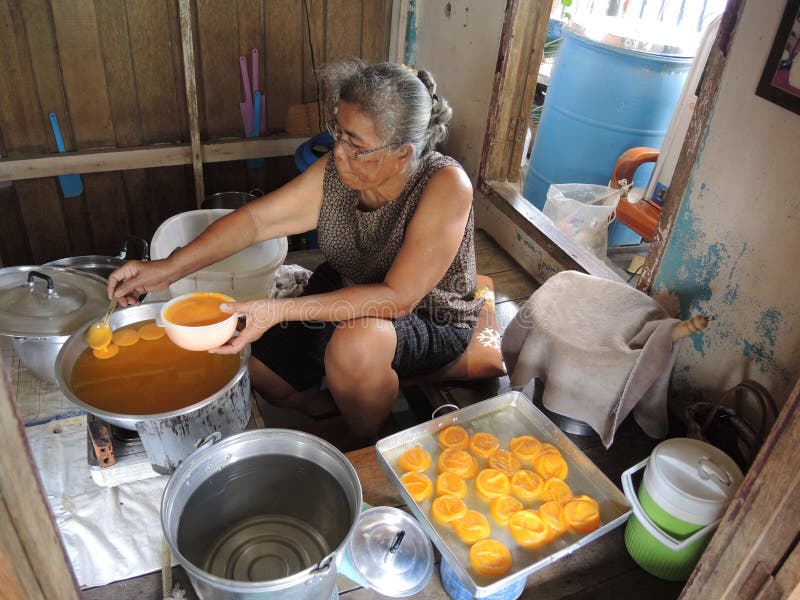 Female baker editorial stock image. Image of thaidessert - 42889399