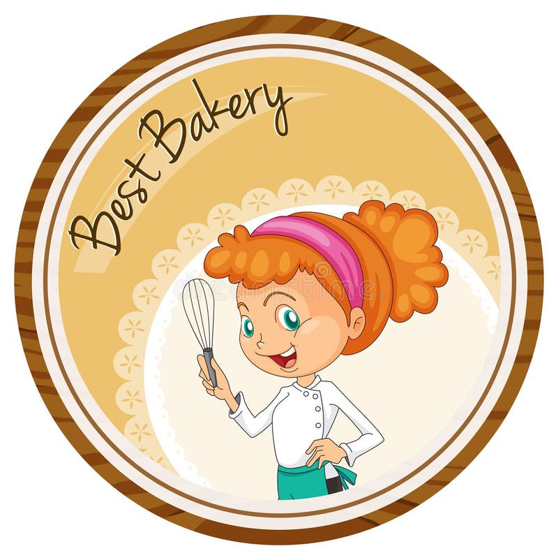 Female Baker_4 stock vector. Illustration of cooking - 139995986