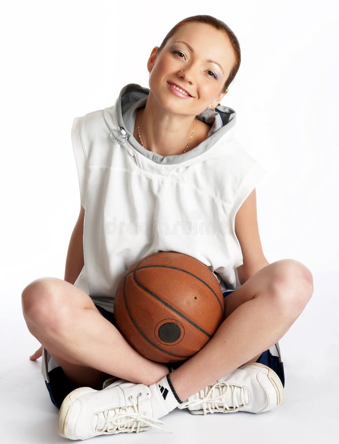 Female basket ball player stock image. Image of college - 5244333