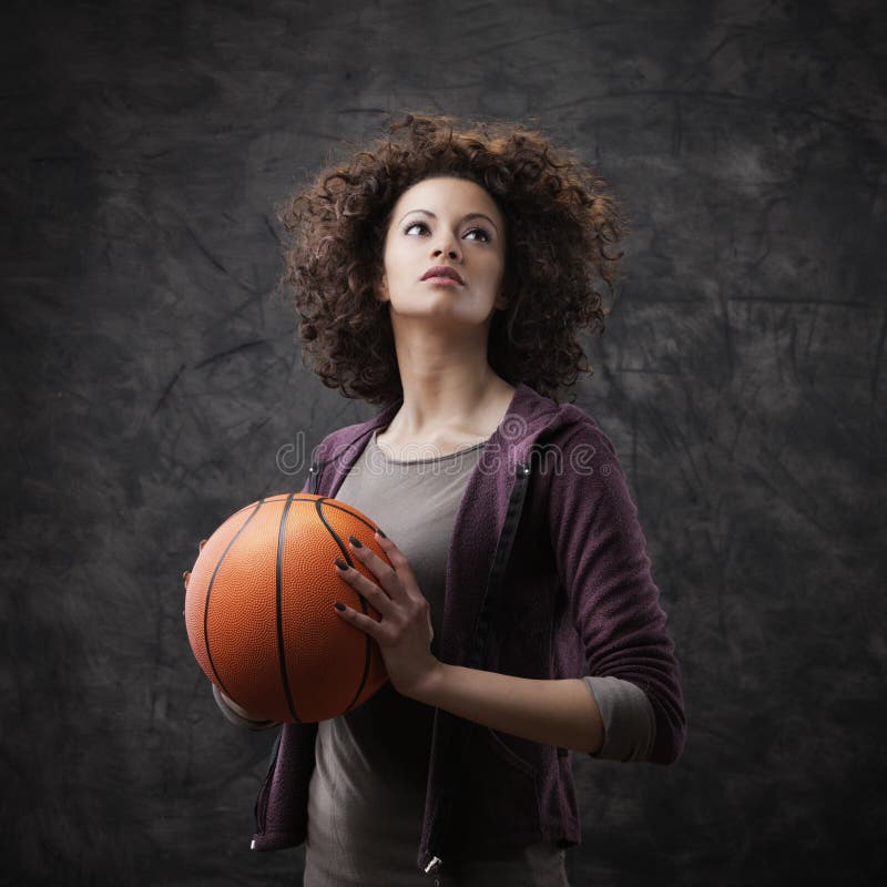 Female basketball player stock photo. Image of hair, cool - 28861464