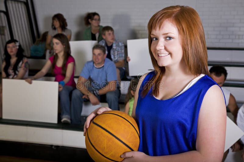 Female Basketball Player stock image. Image of blue, playing - 7961453