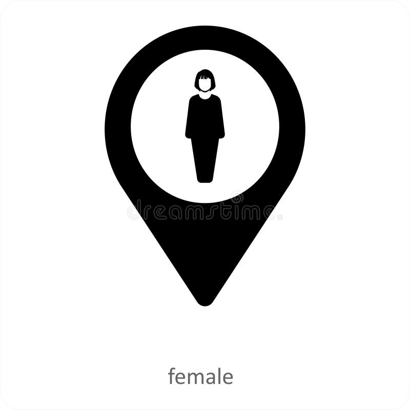 Female stock vector. Illustration of concept, icon, profile - 265492608