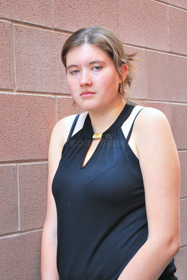 Female Beauty Expression Outside. Stock Image - Image of wall, model ...