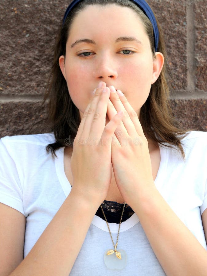 Female Beauty Expression Outside. Stock Photo - Image of casual, female ...