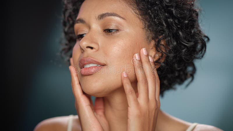 Female Beauty Portrait Beautiful Multiethnic African American Woman
