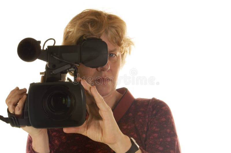 Female behind the camera stock photo. Image of video, movie - 5702818